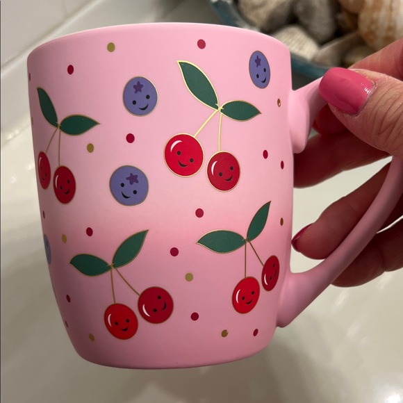 Sheffield Home | Dining | Sheffield Home Pink Cherry Mug | Poshmark